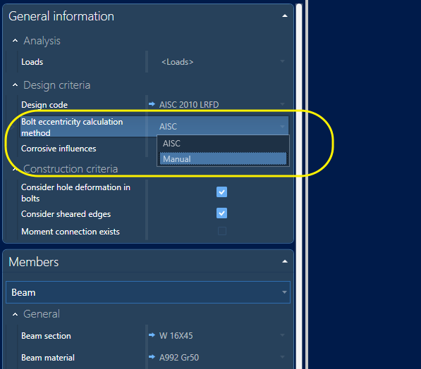 Bentley 中文技术资料库 - 技术资料库 - Ram Connection 中如何设计抗剪连接节点中的螺栓为两列？ - Communities