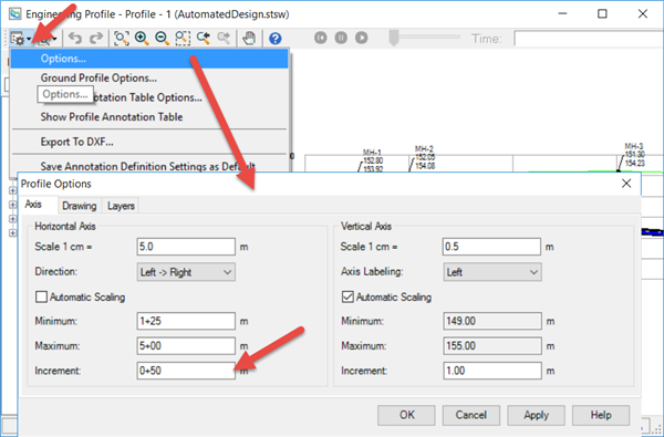 OpenFlows | Water Infrastructure - Custom profile stationing - Communities
