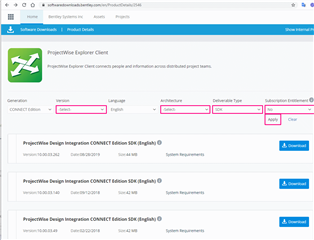 Developers and Programming - Access and Download the ProjectWise SDK - Communities