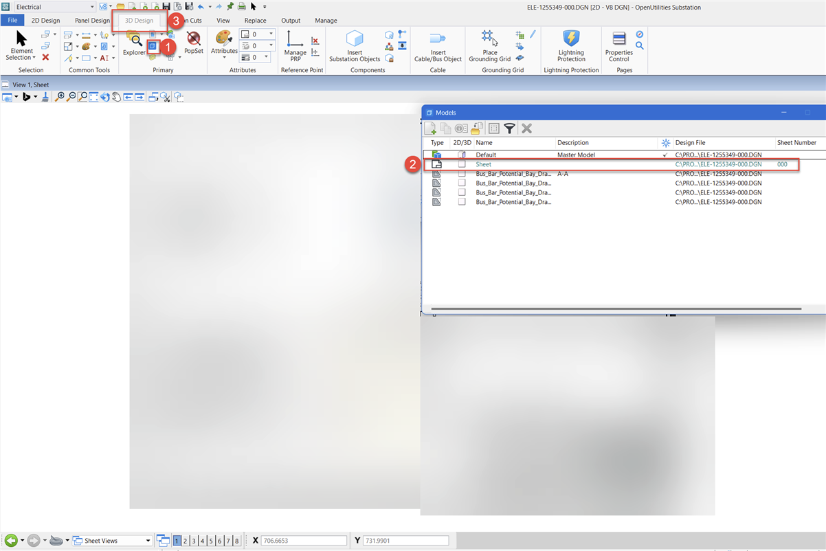 OpenUtilities - How to fix disabled 3D Design ribbon in 3D Layout Page in OpenUtilities ...