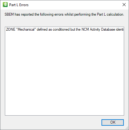 OpenBuildings - SBEM error - "ZONE defined as conditioned..." - Communities