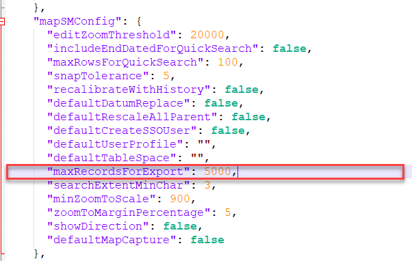 AssetWise Linear Network Management - TIG - Update Maximum Number of Records Exported - Communities
