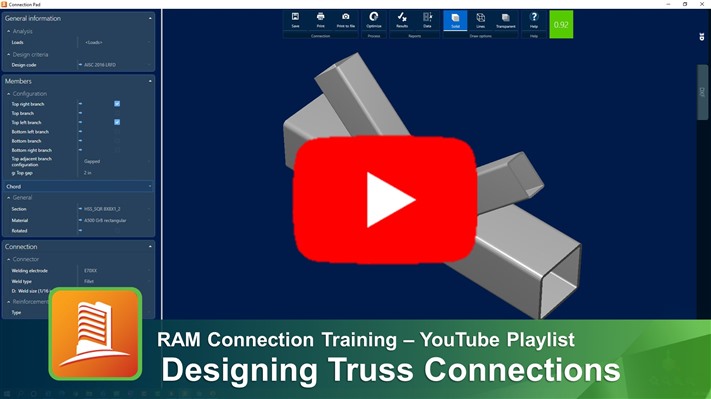 RAM | STAAD | ADINA - Designing Truss Connections - Communities