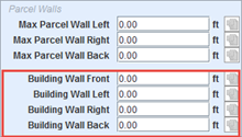 SITEOPS - Parcel and Building Wall Settings - Communities