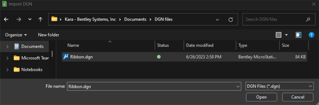 OpenRoads | OpenSite - Import DGN - Communities