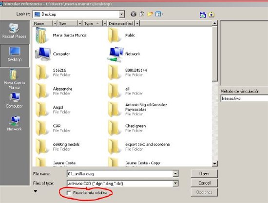 MicroStation - Option Save relative path in MS XM when working with DWG is not available ...
