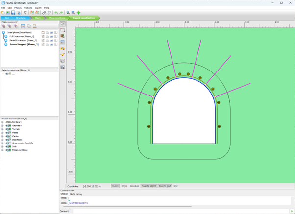 GeoStudio | PLAXIS - 2D Analysis of a Composite Support System for a ...