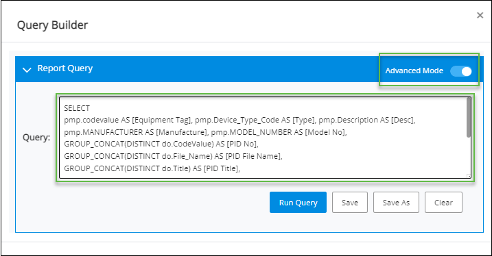 PlantSight - How To Create Advanced Query in PlantSight for OpenPlant - Communities