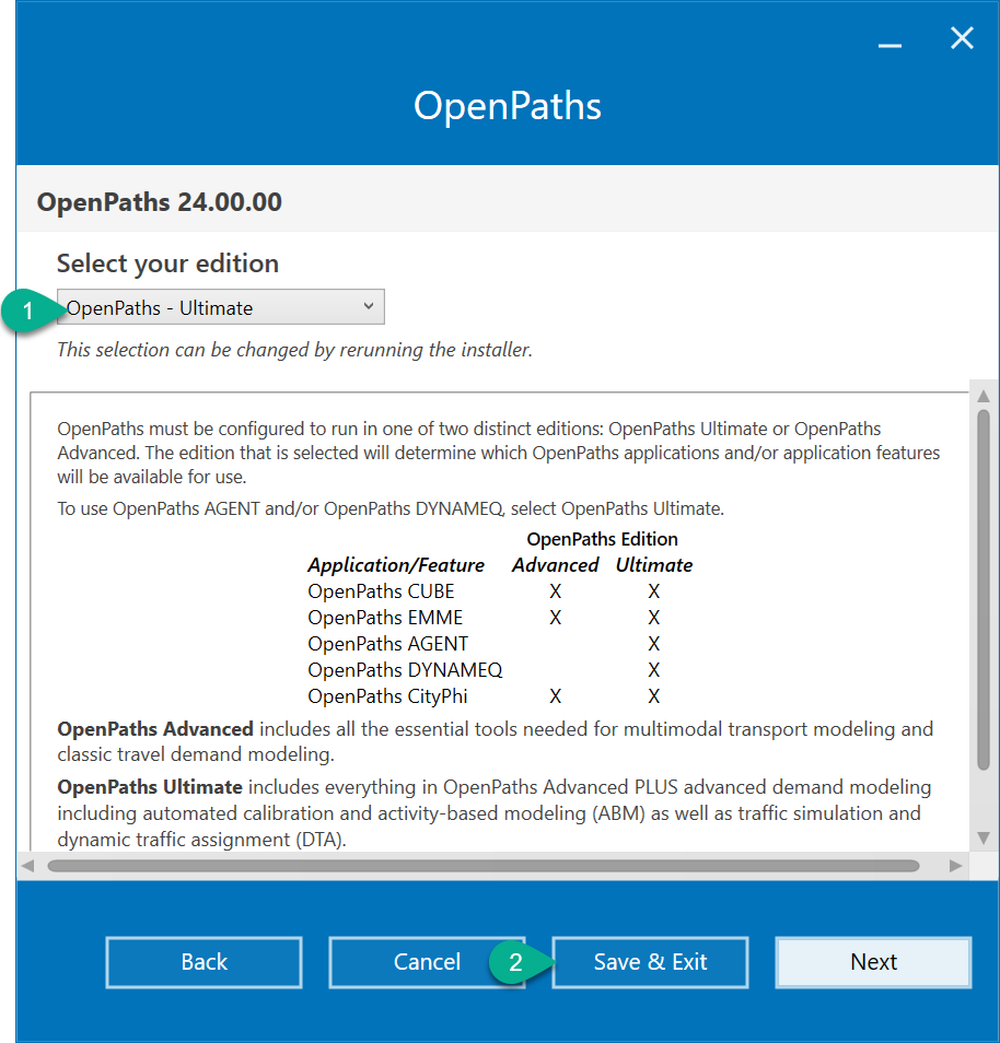 OpenPaths - How to change OpenPaths product editions? - Communities