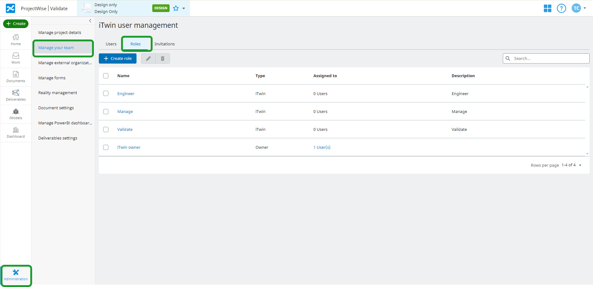 Bentley Infrastructure Cloud KB - Administration – Manage Your Team ...
