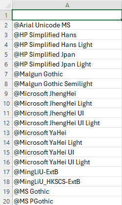 MicroStation - MicroStation Python: Font List - Communities