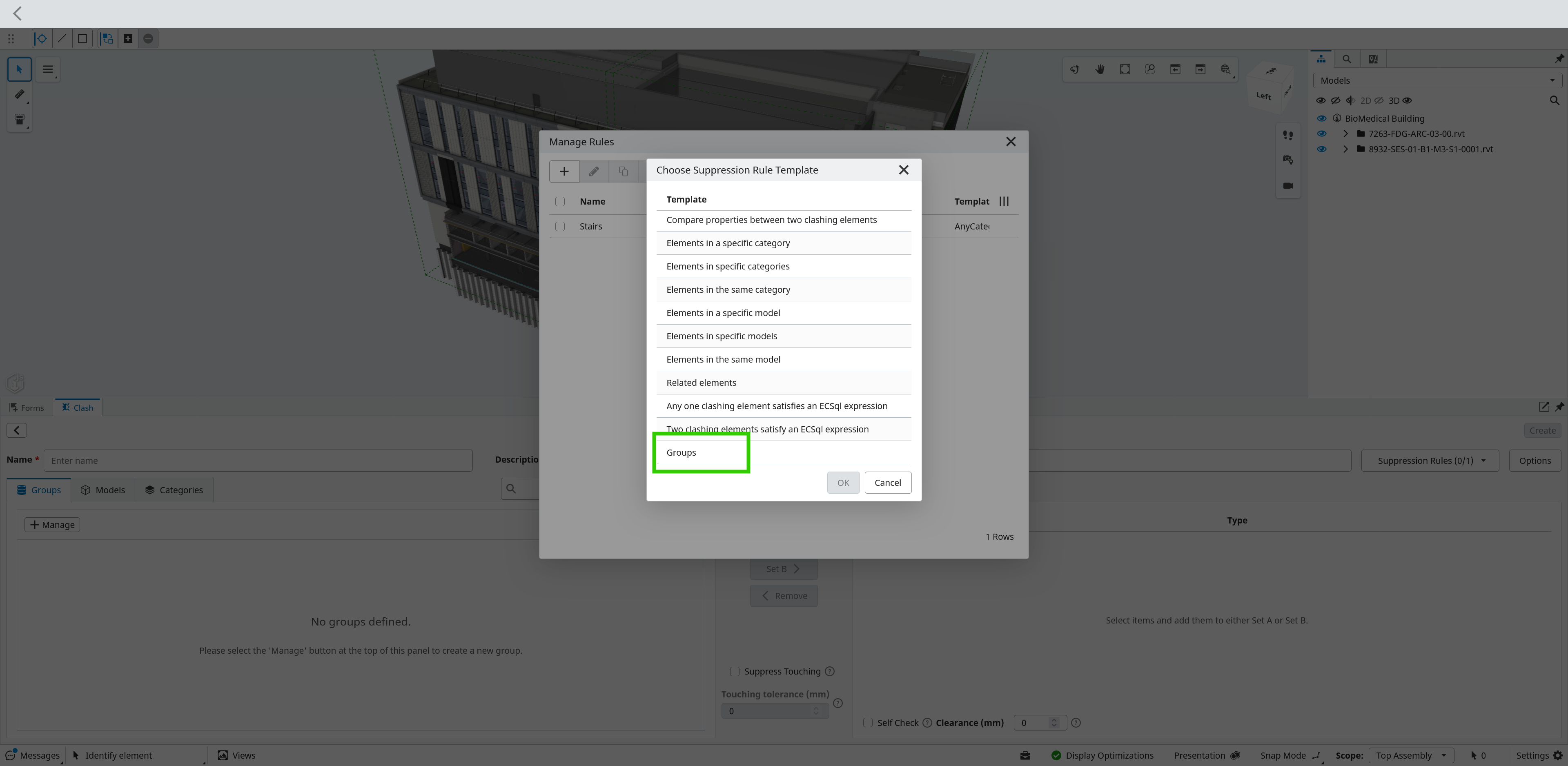 Bentley Infrastructure Cloud - Creating and Managing Groups in Clash ...