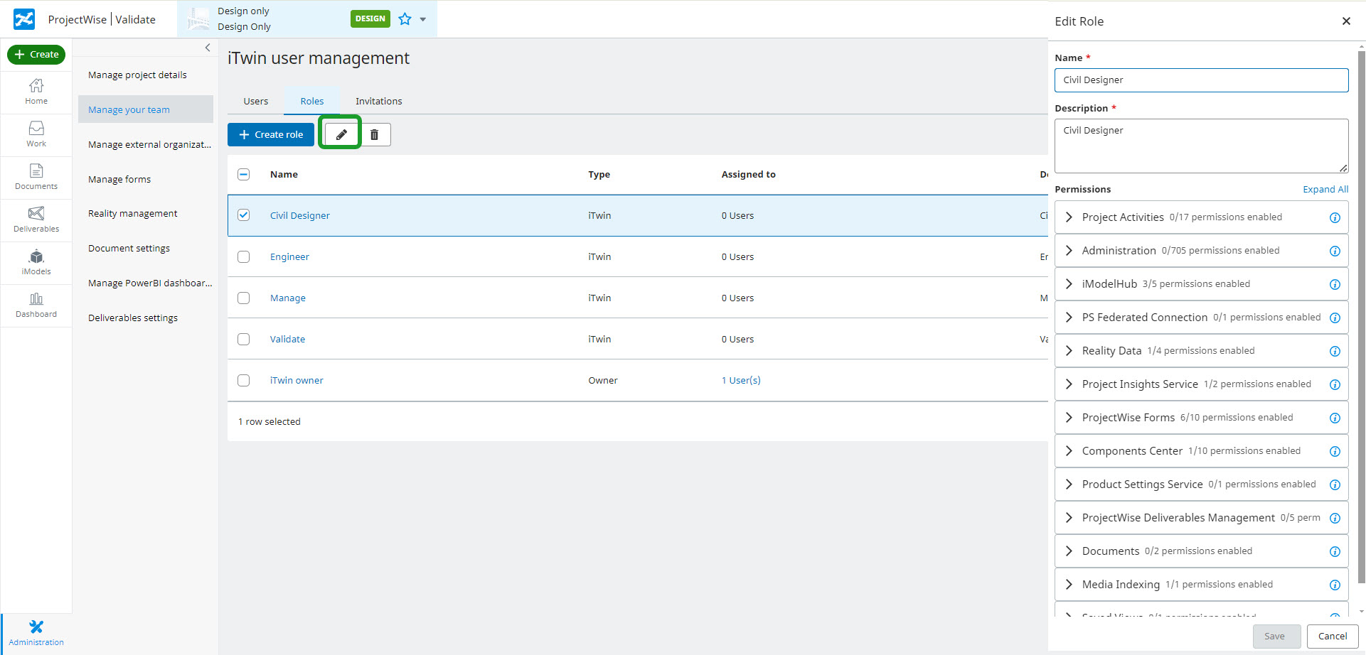 Bentley Infrastructure Cloud KB - Administration – Manage Your Team - Communities