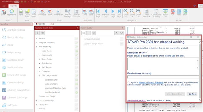 RAM | STAAD | ADINA - Known Issue : STAAD.Pro 2023/2024, creating User ...