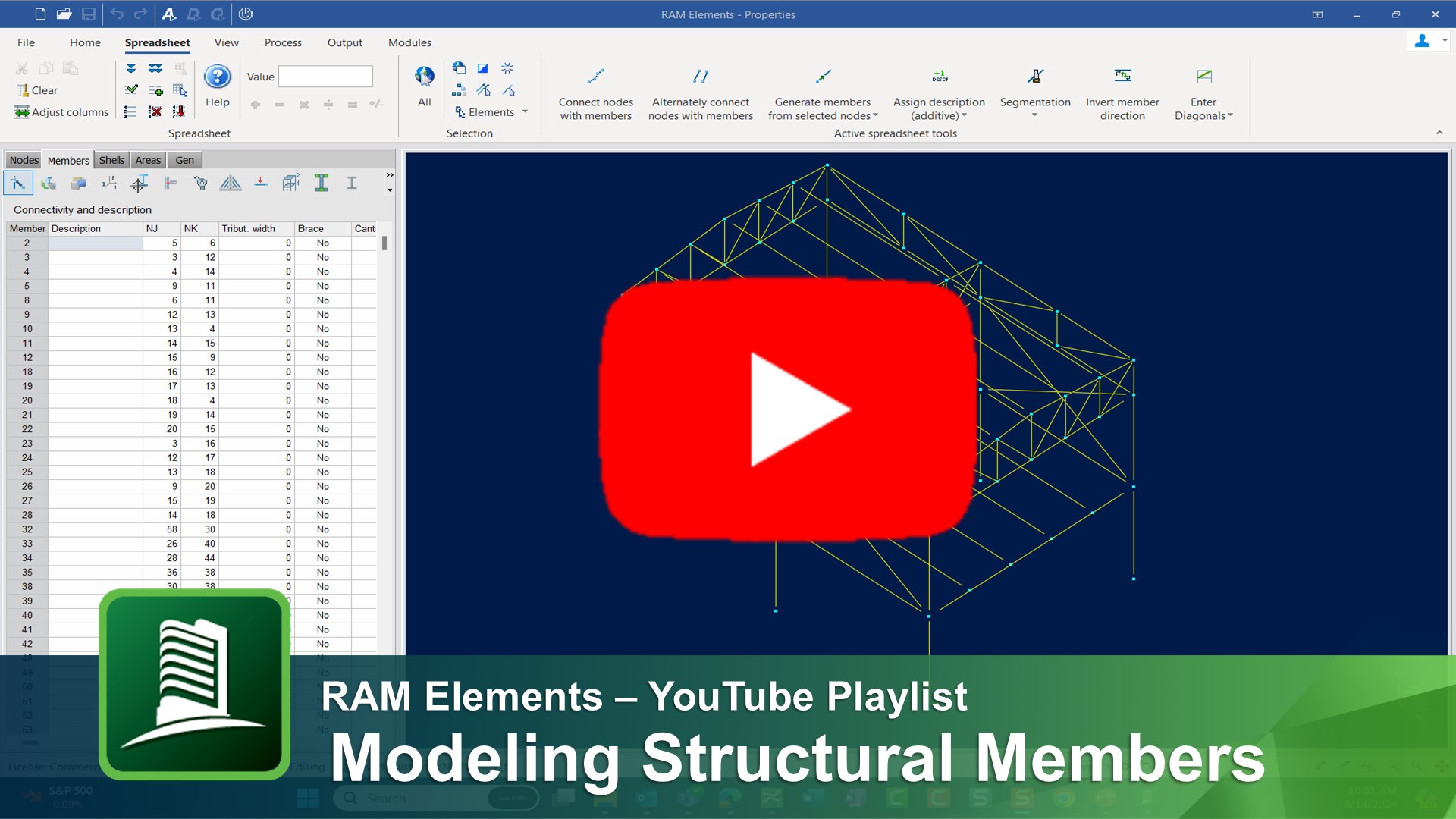 RAM | STAAD | ADINA - Modeling Structures in RAM Elements - Communities