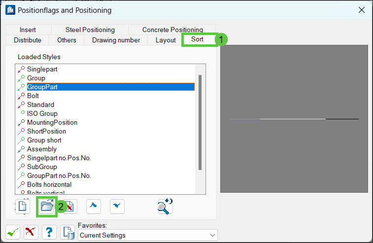 ProStructures - Unable to load my Positionflag style in the Positionflags & Positioning dialog ...