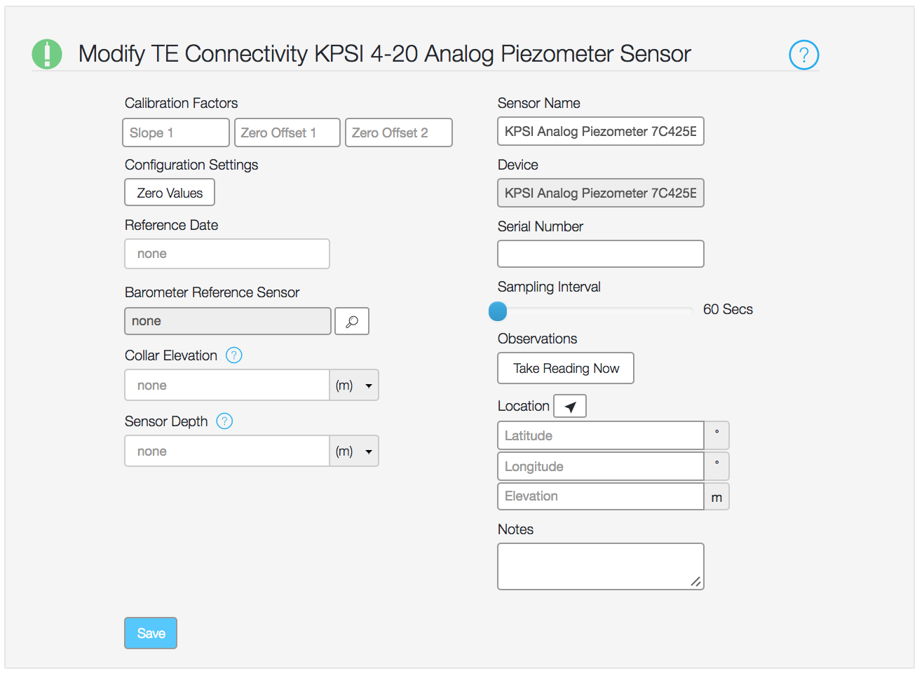 Sensemetrics - TE Connectivity KPSI Analog Piezometer Device - Communities