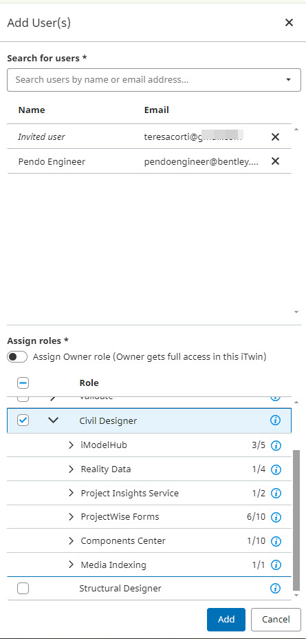 Bentley Infrastructure Cloud KB - Administration – Manage Your Team - Communities