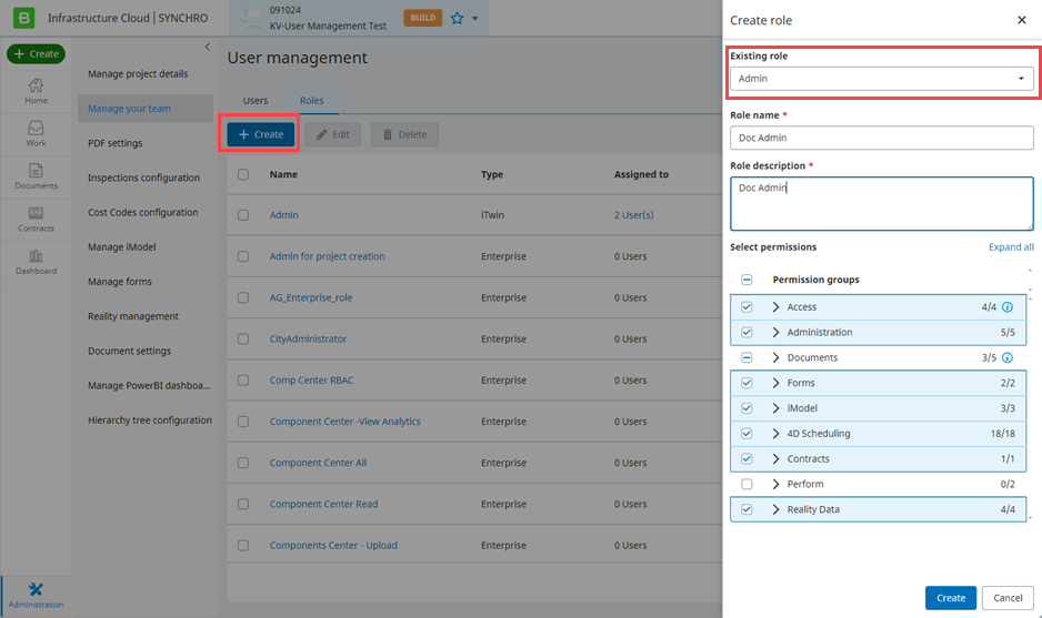 SYNCHRO Construction Solution - User Management (New) - Communities